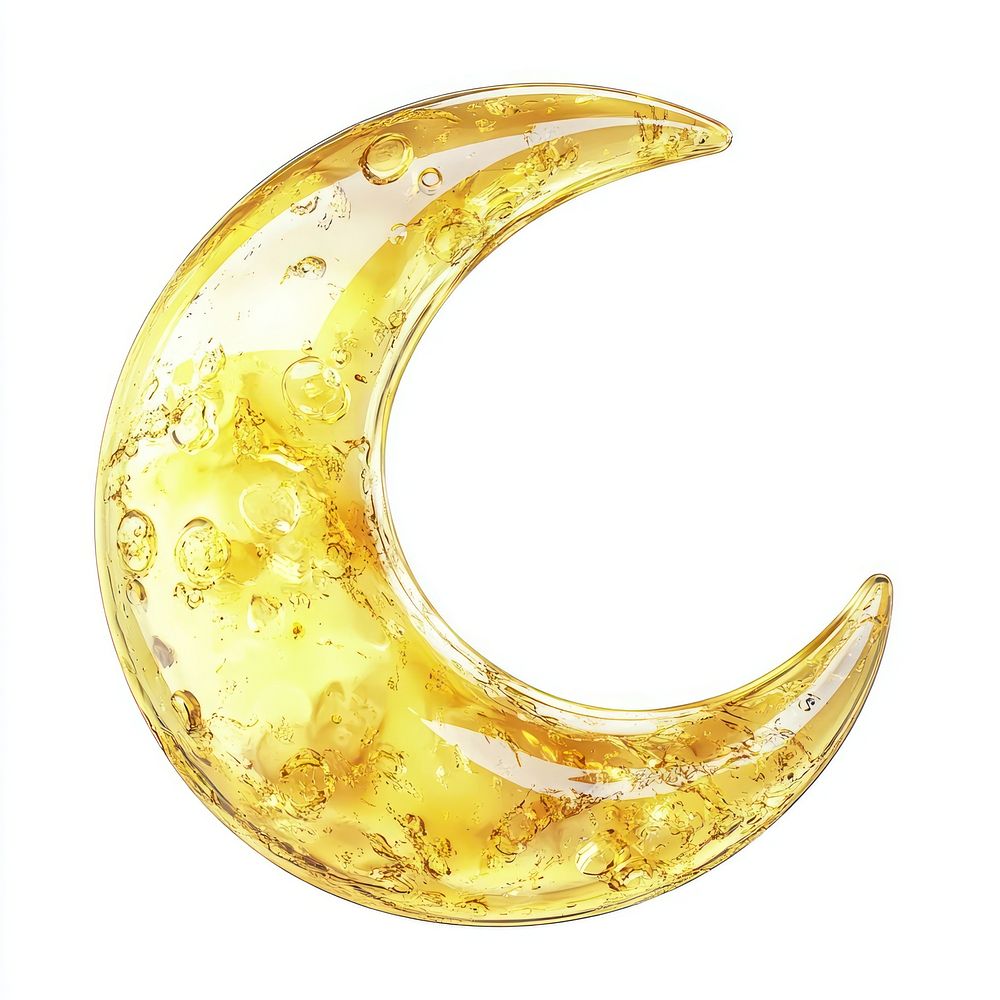 Yellow cresent moon illustration accessories | Free Photo Illustration ...