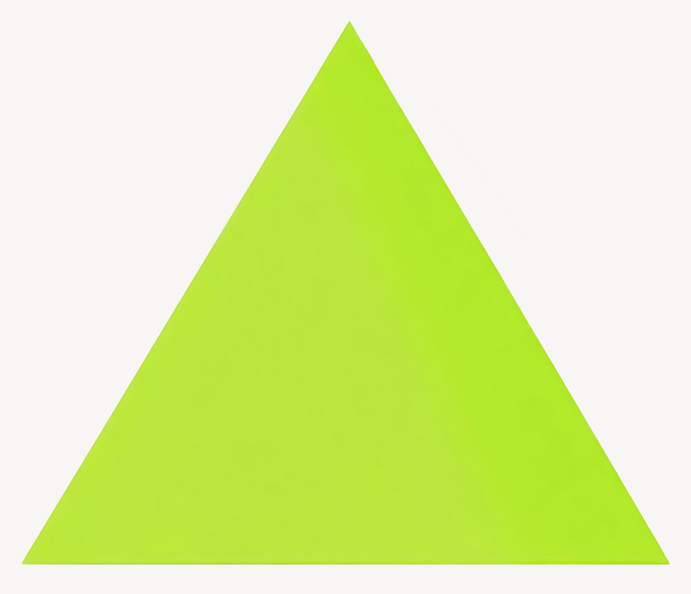 Green triangle shape illustration minimalist | Free Vector - rawpixel