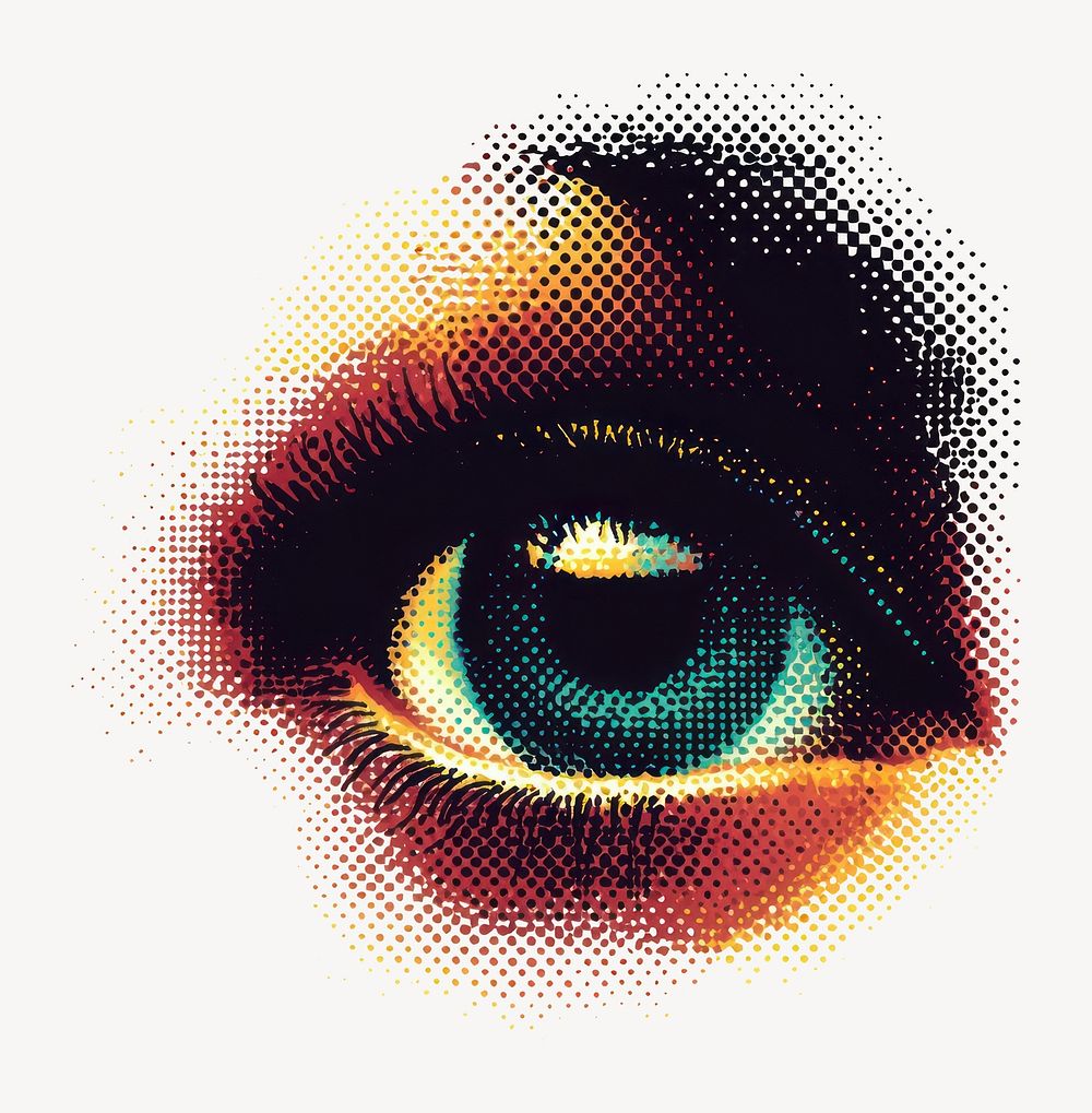 Dot Display Graphics eye ball | Free Vector - rawpixel