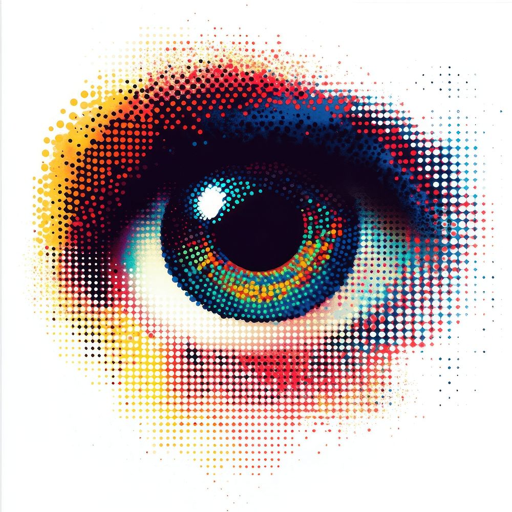 Dot Display Graphics eye ball | Free Photo Illustration - rawpixel