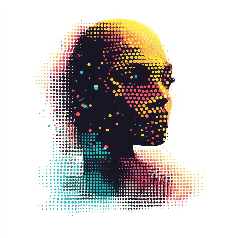 Dot Display Graphics person shape | Free Photo Illustration - rawpixel
