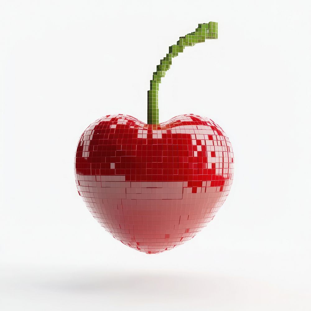 Pixelated cherry illustration fruit shape. | Free Photo Illustration ...