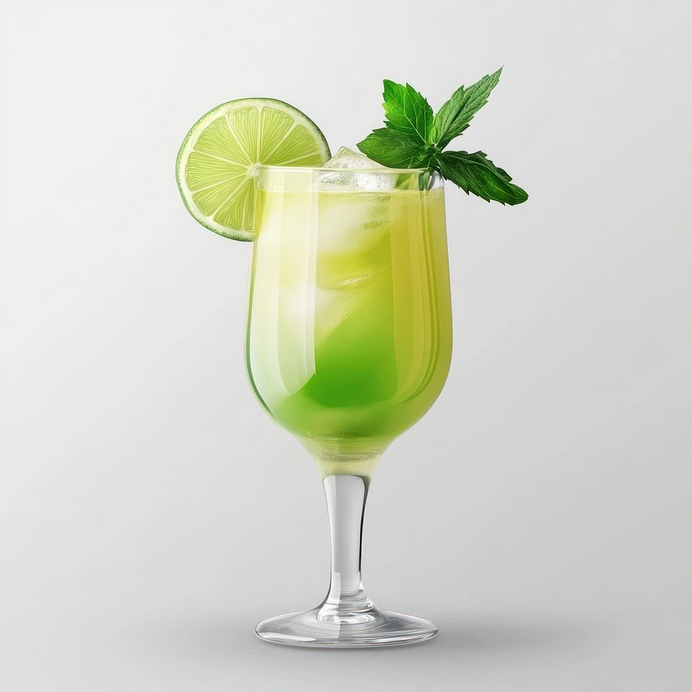 Green cocktail gradient drink beverage | Free Photo - rawpixel