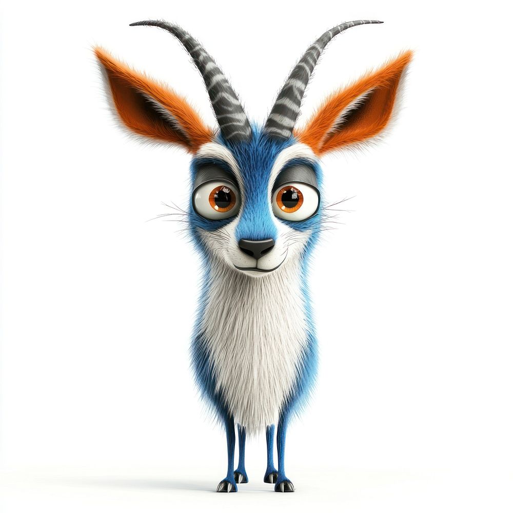 Furry antelope illustration animal cute. | Free Photo Illustration ...