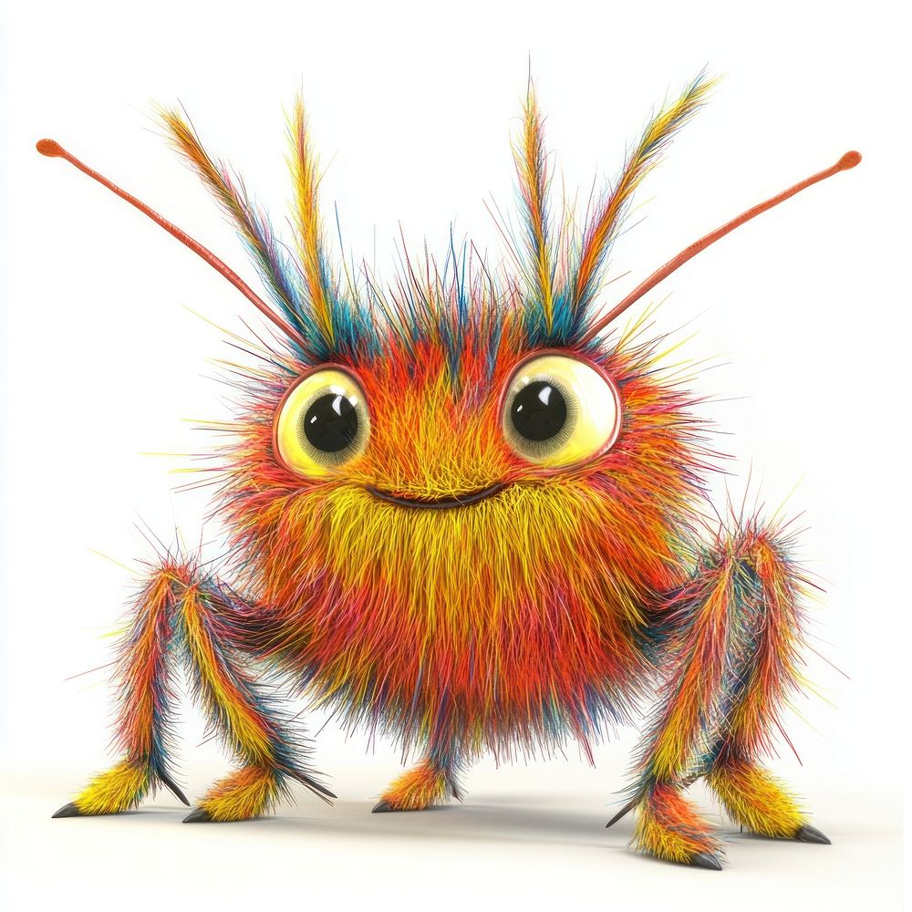 Furry bug illustration animal cute. | Free Photo Illustration - rawpixel