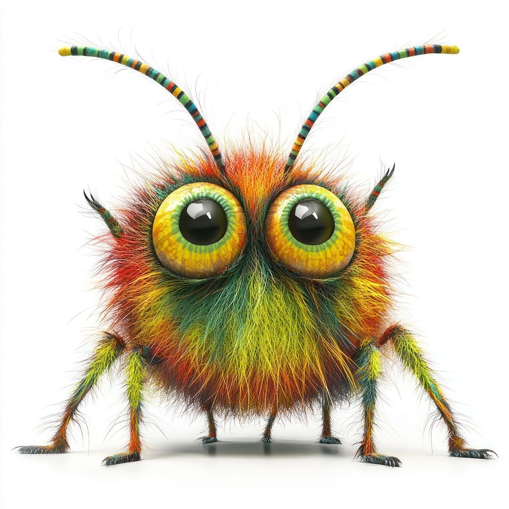Furry bug illustration insect cute. | Free Photo Illustration - rawpixel