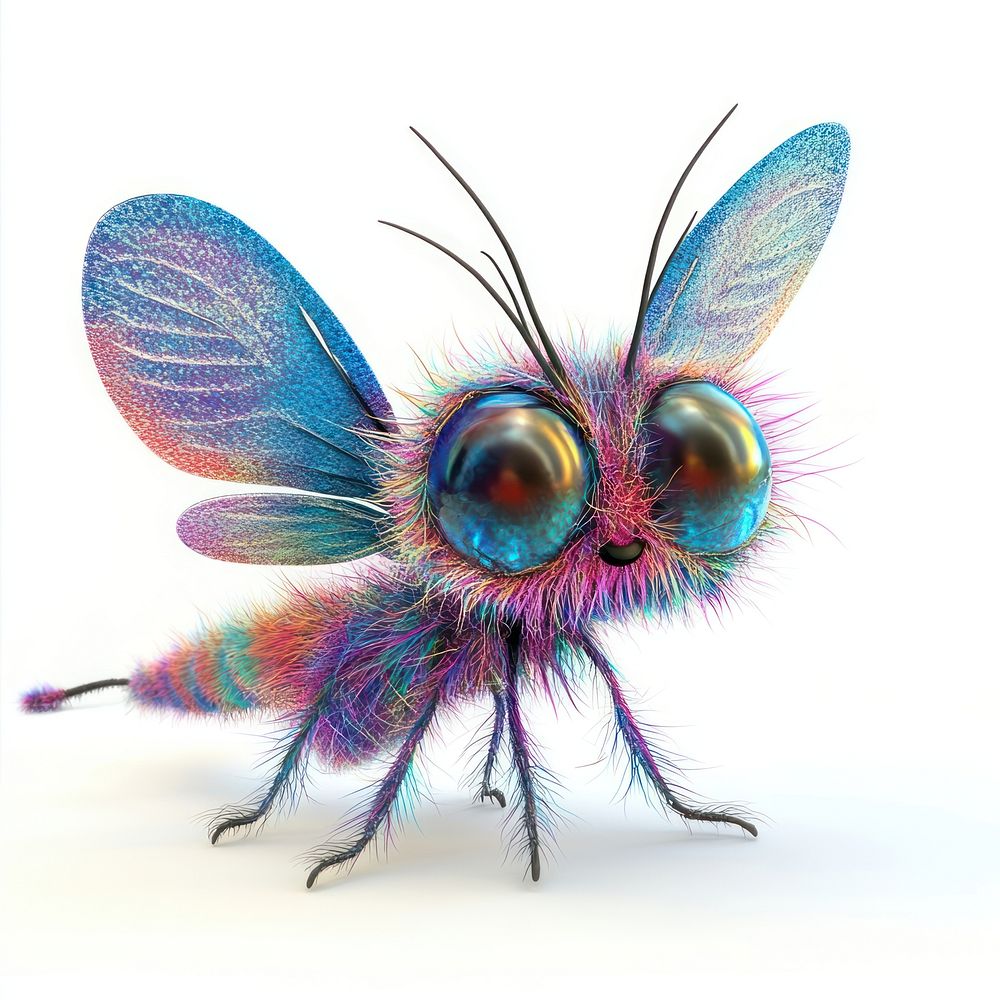 Furry dragonfly illustration insect colors. | Free Photo Illustration ...