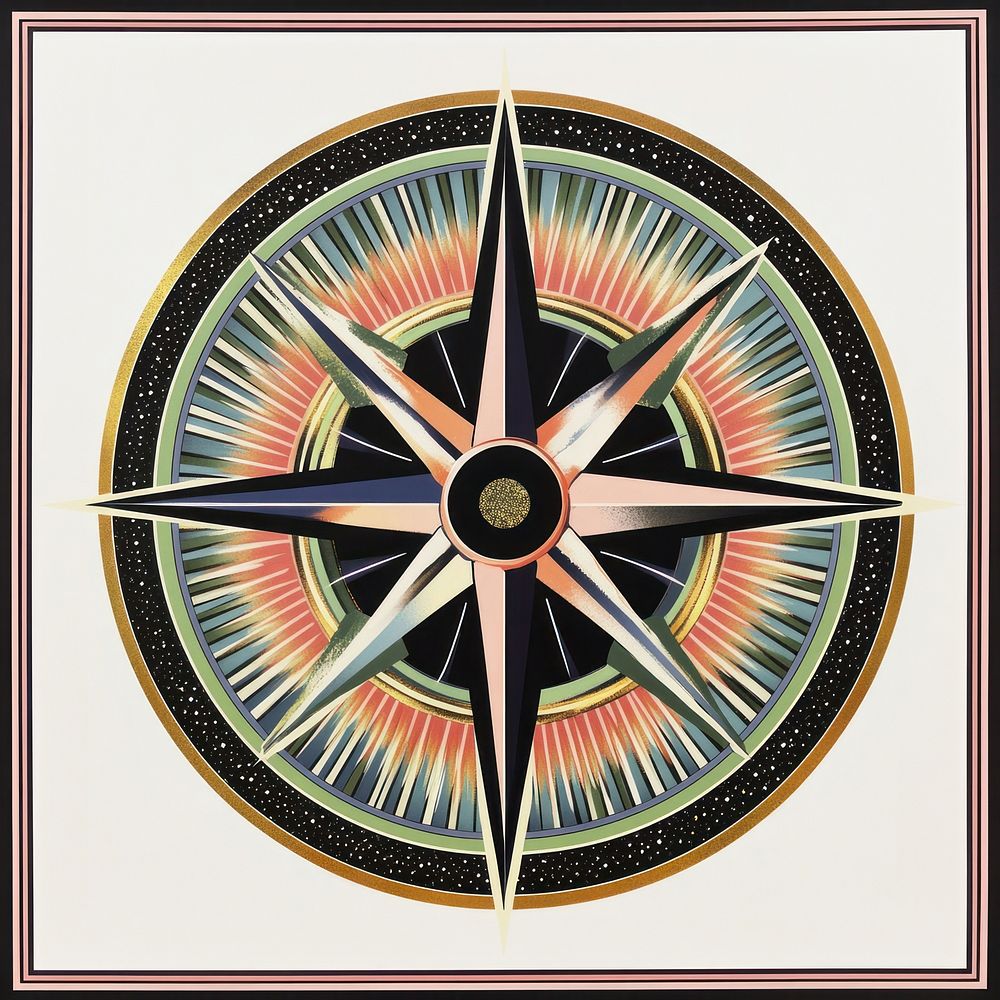 Compass circle illustration directional appliance. | Free Photo ...