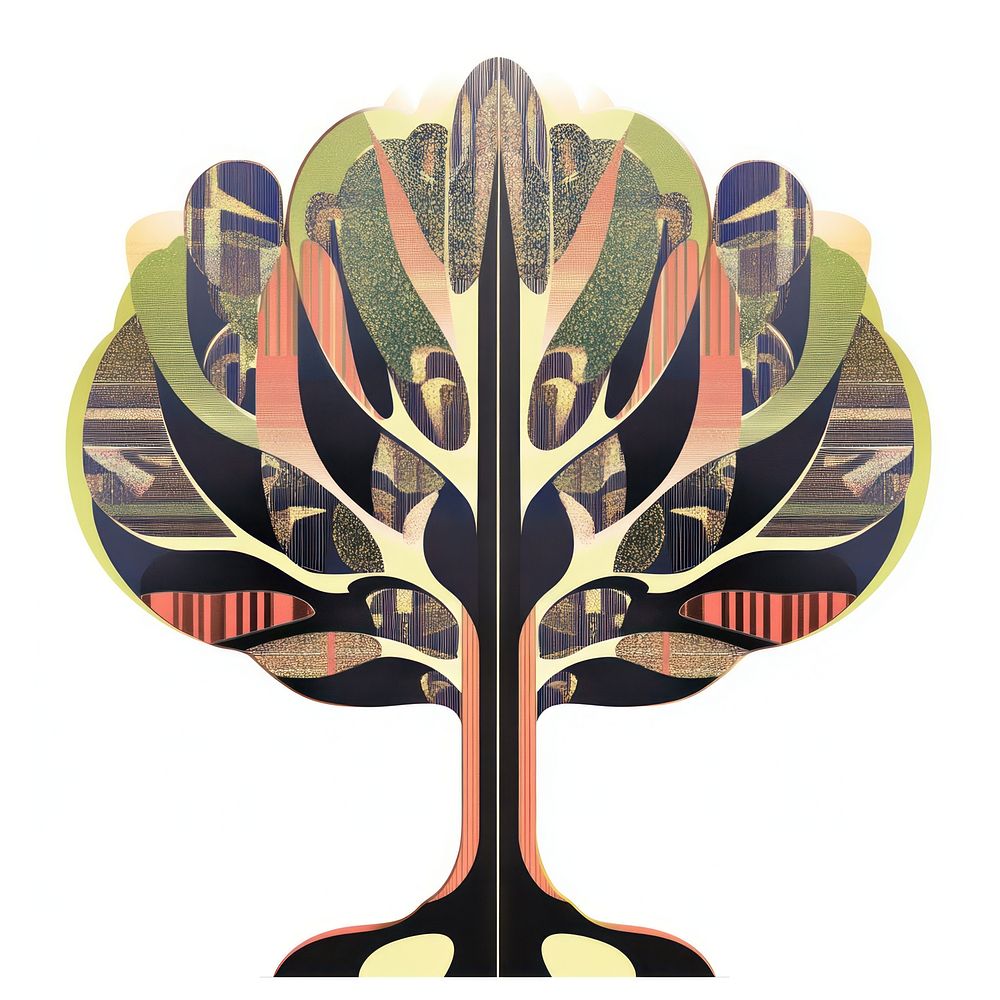 Symmetrical tree art illustration pattern | Free Photo Illustration ...