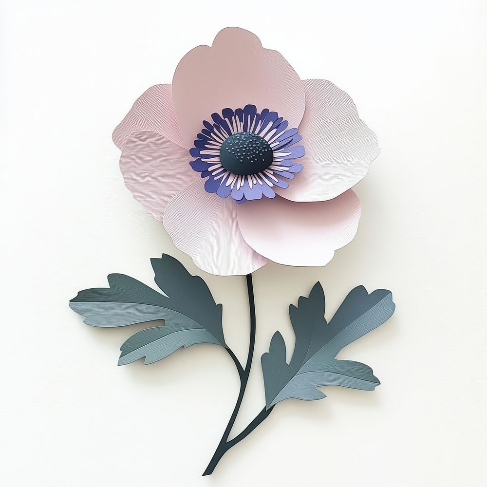 Anemone flower paper craft accessories. | Free Photo - rawpixel