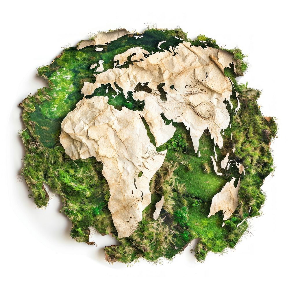 Earth shape collage cutouts environmental | Free Photo Illustration ...