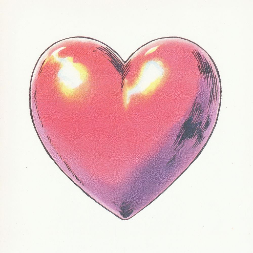 Heart shape illustration symbol astronomy. | Free Photo Illustration ...