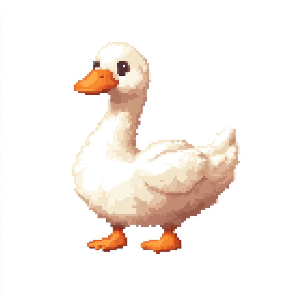 Goose illustration character pixel. | Free Photo Illustration - rawpixel