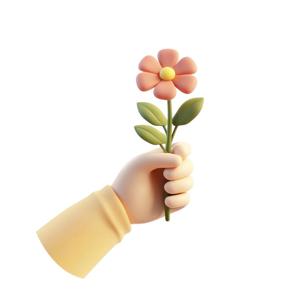 Hands holding flower illustration design | Free Photo Illustration ...