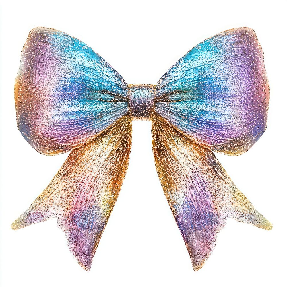 Hologram glitter bow colors accessories | Free Photo Illustration ...