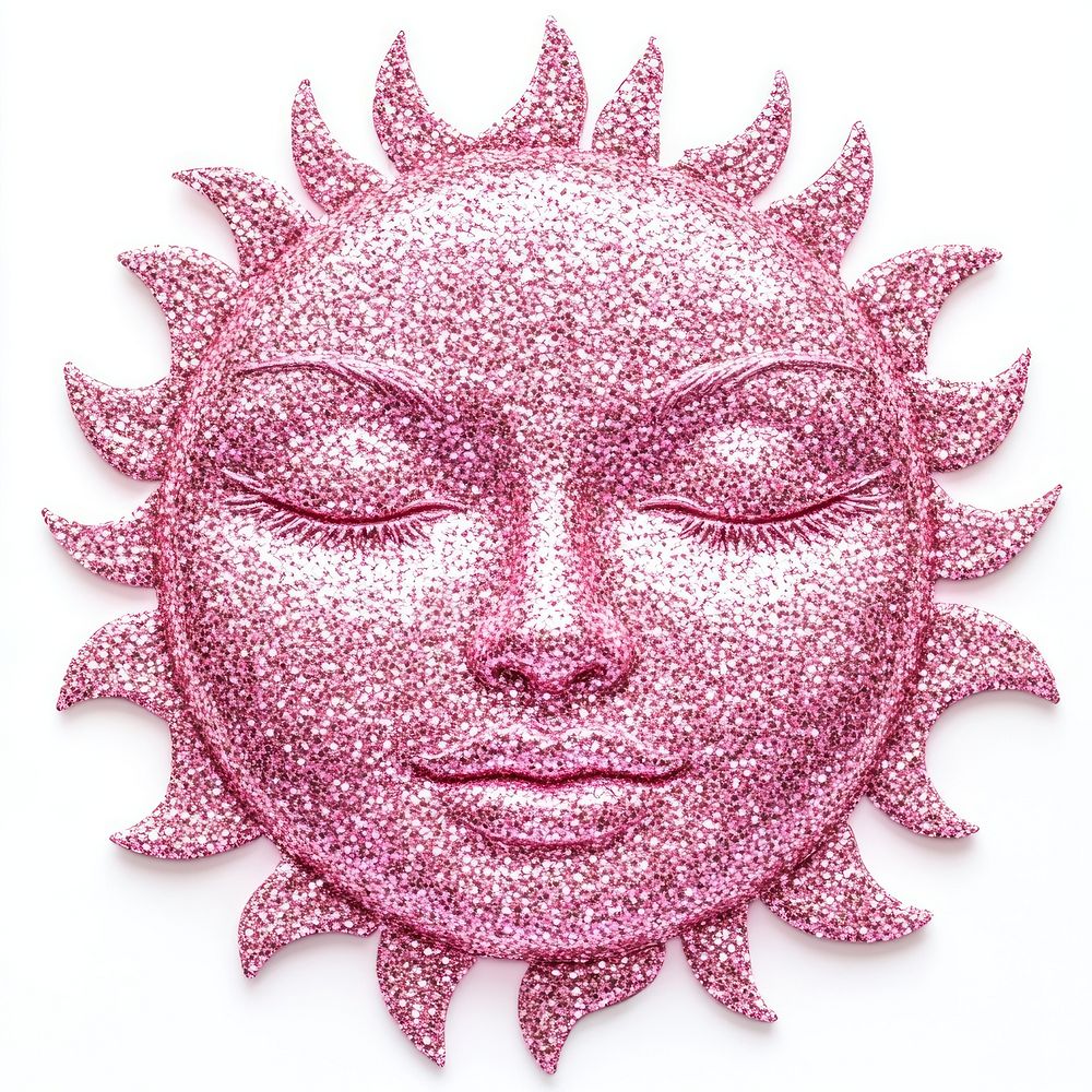 Pink glitter sun art illustration | Free Photo Illustration - rawpixel