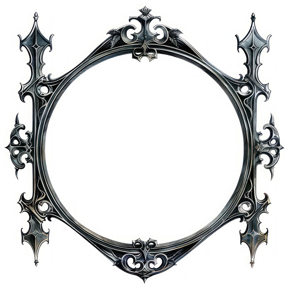 Gothic Circle frame vintage gothic | Free Photo Illustration - rawpixel