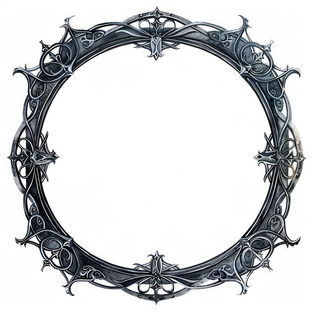 Gothic Circle frame illustration vintage | Free Photo Illustration ...