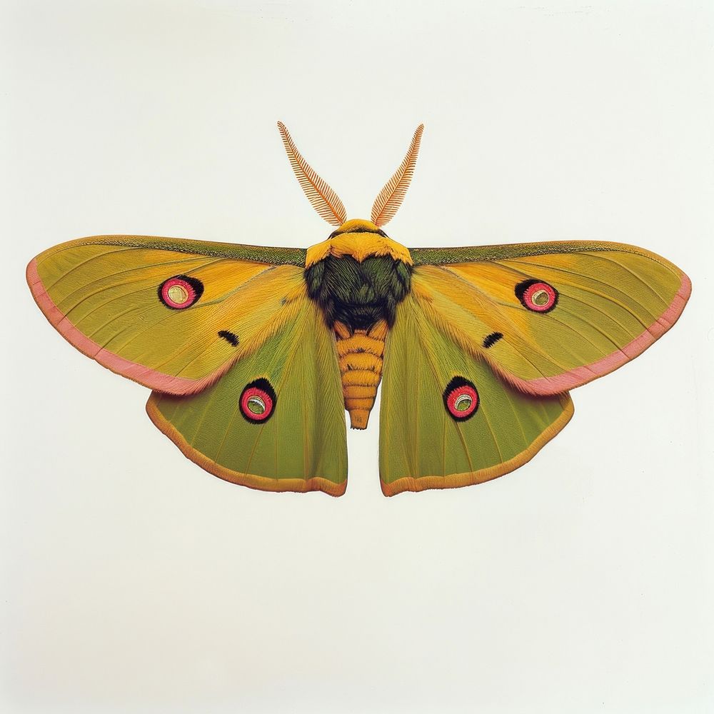 Vintage moth photo cutouts insect | Free Photo - rawpixel