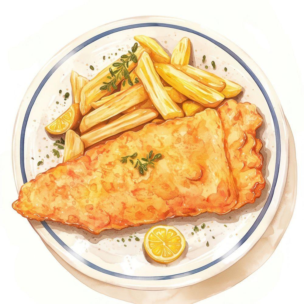 Deep fried Fish and chips | Free Photo Illustration - rawpixel