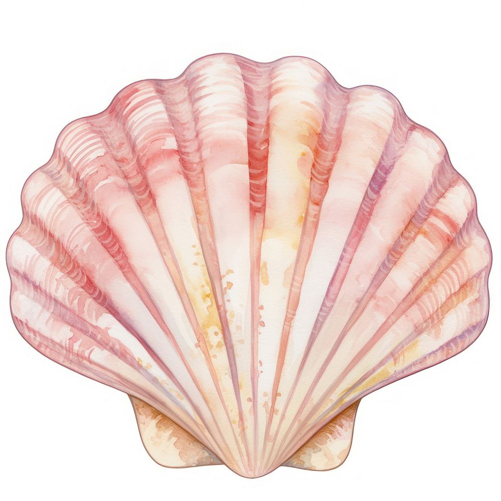 Seashell seashell watercolor art | Free Photo Illustration - rawpixel