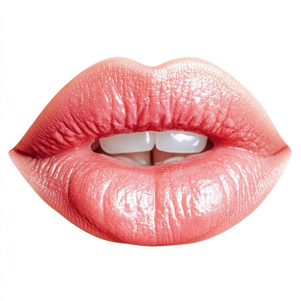 Salmon pink lips cosmetics photography | Free Photo - rawpixel