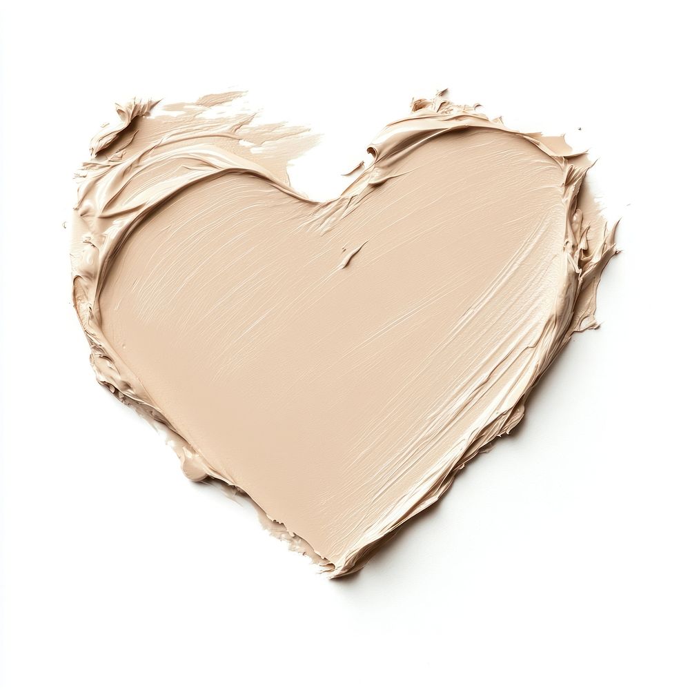 Cosmetic beige heart shape. | Free Photo - rawpixel
