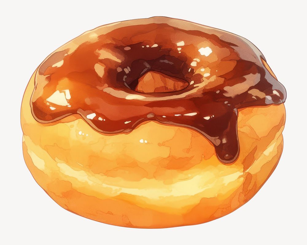 Donut filling donut illustration chocolate | Free Vector - rawpixel