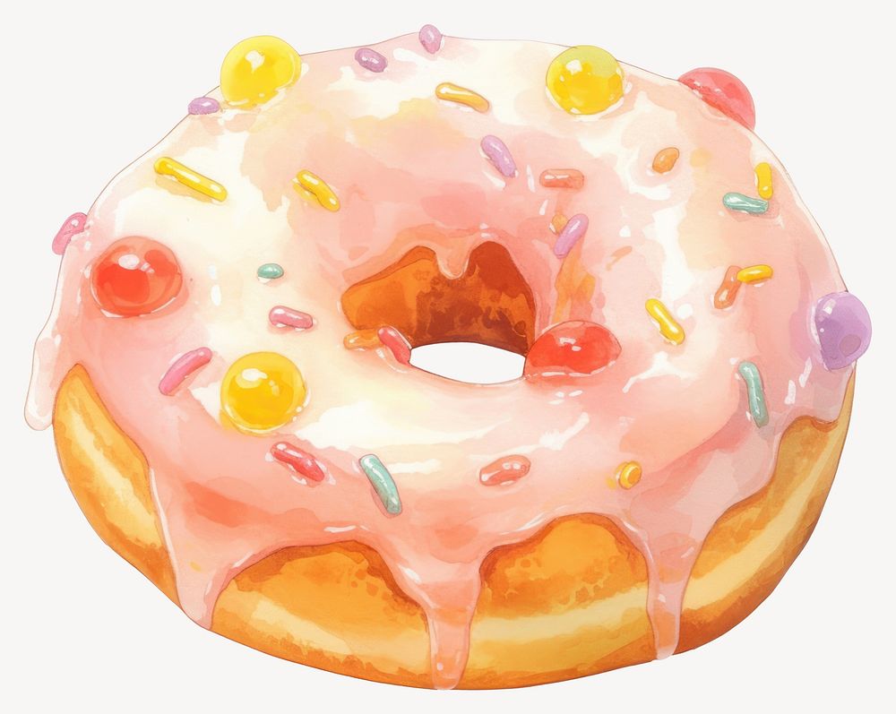 Donut filling icing donut illustration | Free Vector - rawpixel
