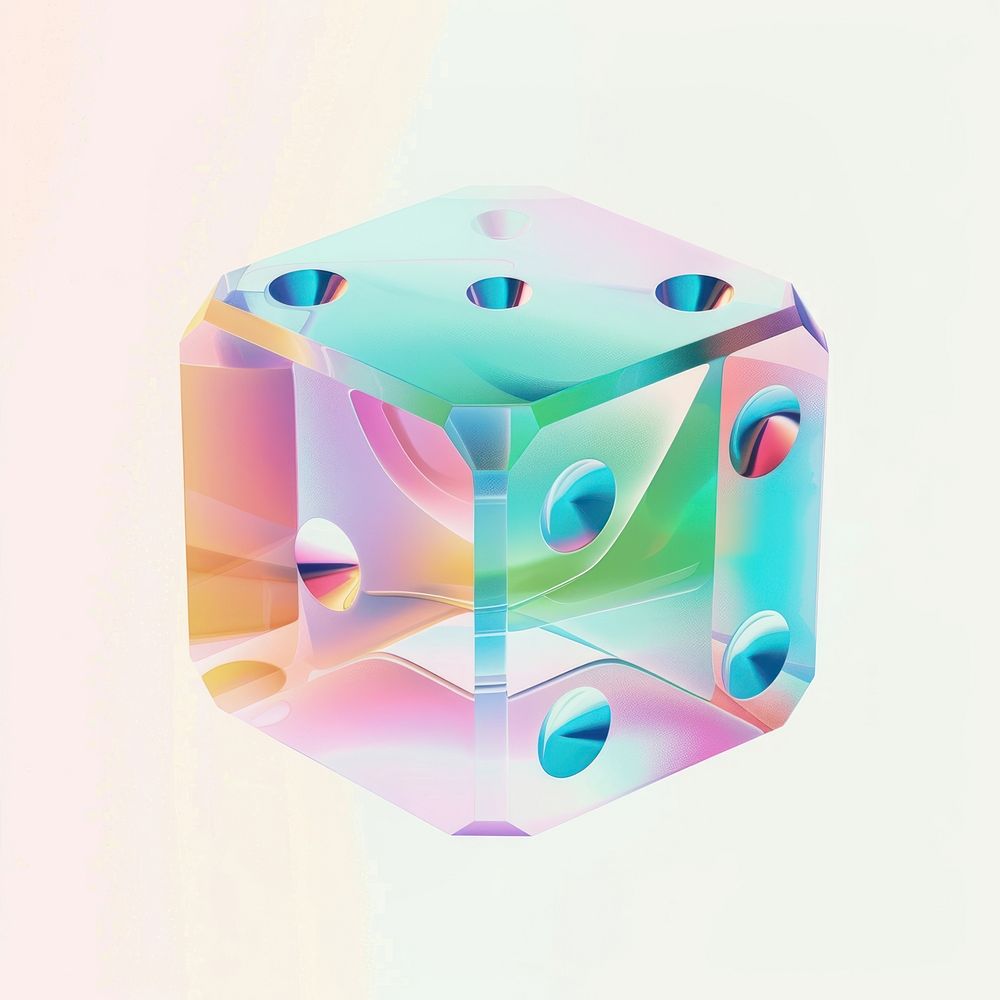 Dice illustration translucent geometric. | Free Photo Illustration ...