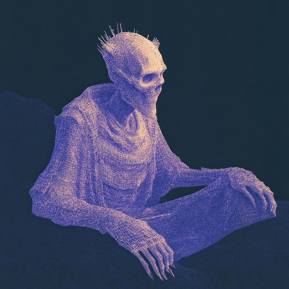 Ghoul king illustration person art. | Free Photo Illustration - rawpixel