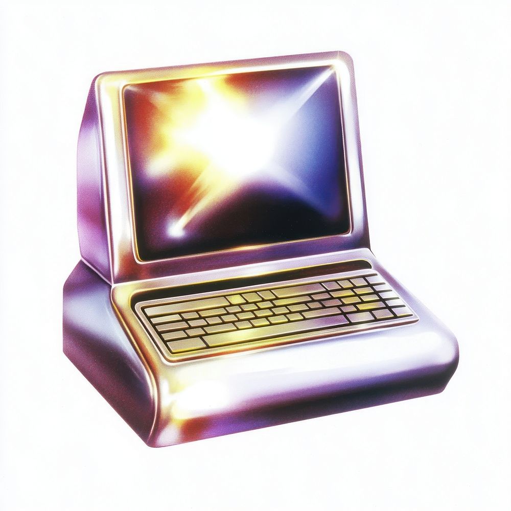 3d retro computer shape electronics | Free Photo Illustration - rawpixel