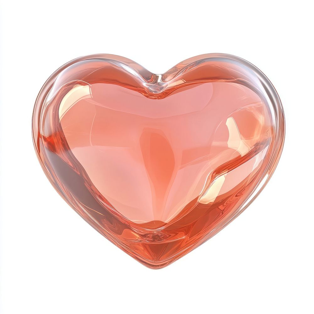 Heart transparent glass heart-shaped. | Free Photo Illustration - rawpixel