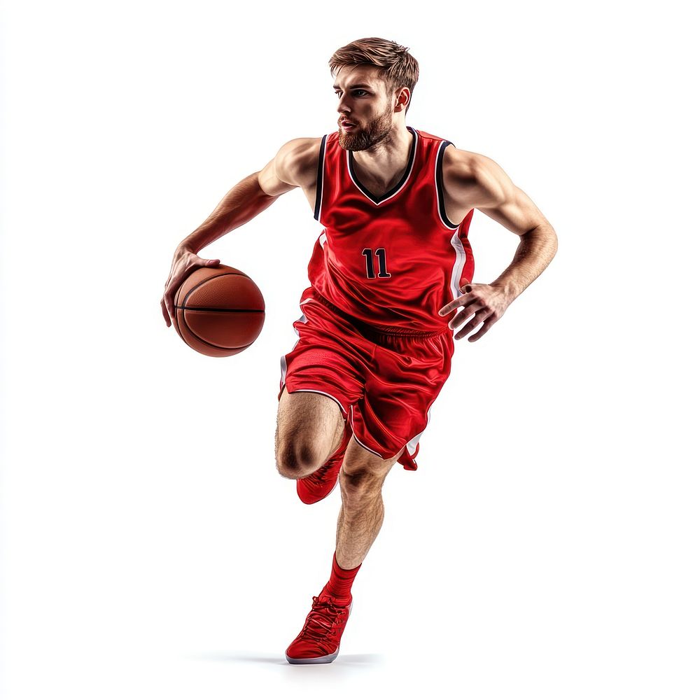 Basketball player uniform sports red | Free Photo - rawpixel