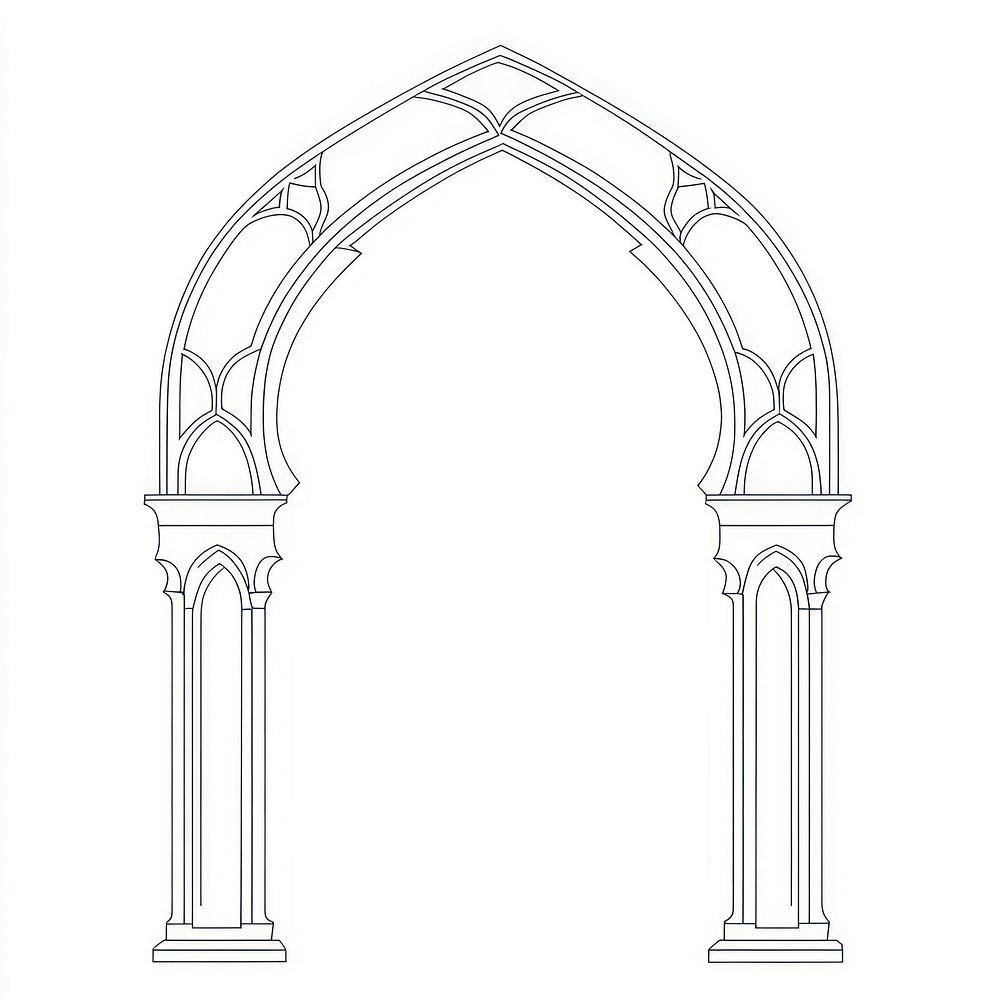 Arabic arch window architecture design | Free Photo Illustration - rawpixel