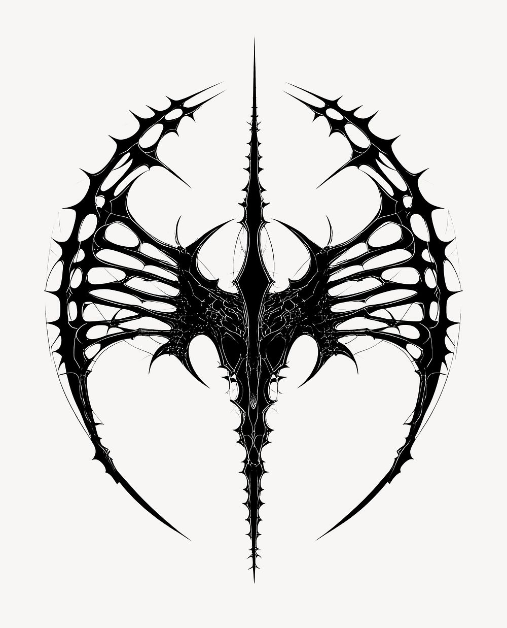 Rib cage spider web design | Free Vector - rawpixel