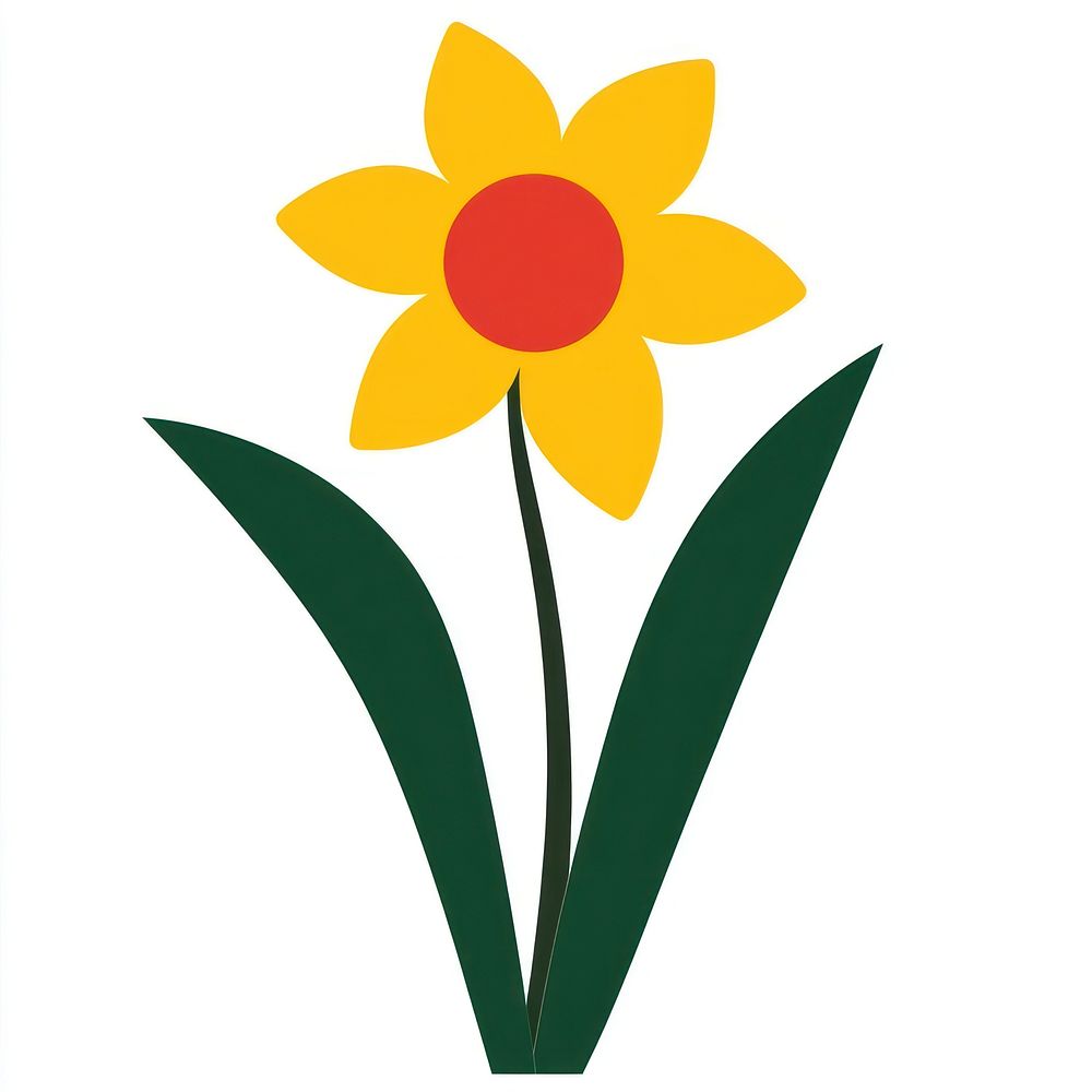 Daffodil flower icon illustration daffodil | Free Photo Illustration ...
