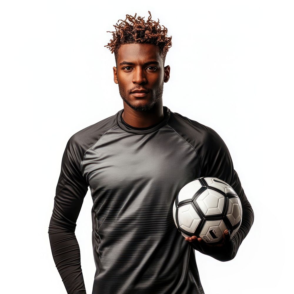 Soccer goalkeeper portrait ball holding. | Free Photo - rawpixel