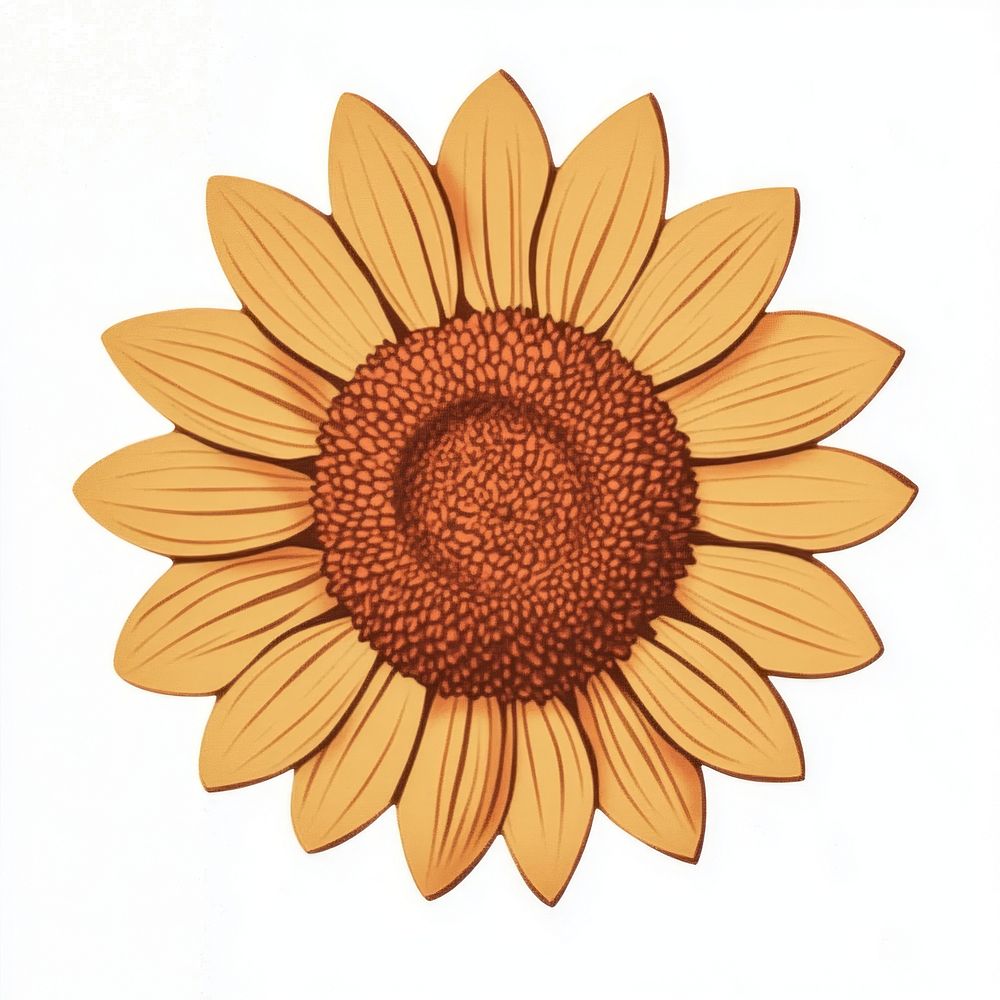 Sunflower flower icon sunflower illustration | Free Photo Illustration ...