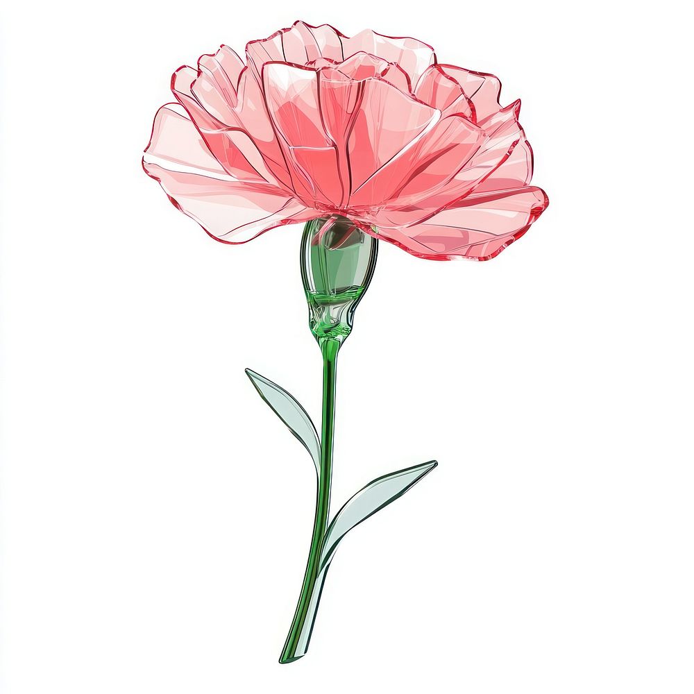 Carnation flower transparent carnation green. | Free Photo - rawpixel