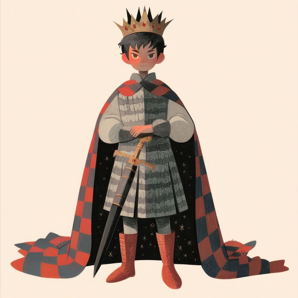 Boy illustration character cape | Free Photo Illustration - rawpixel
