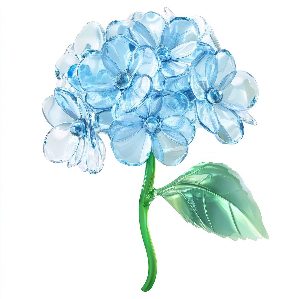 Hydrangea flower art glass accessories. | Free Photo - rawpixel