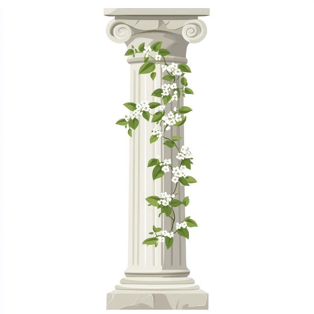 Classic decorative white stone pillar | Free Photo Illustration - rawpixel