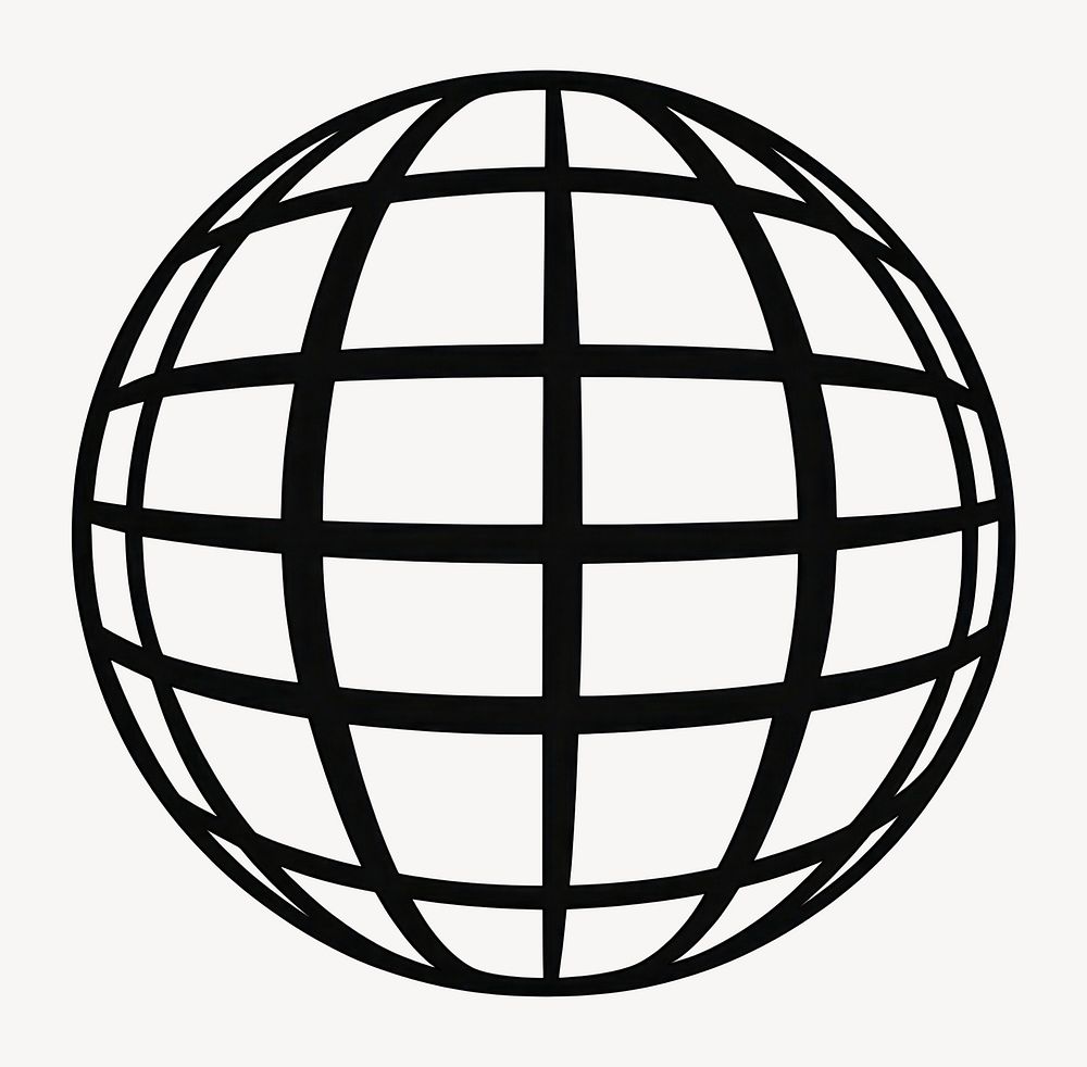 Simple ball linear sphere design | Free Vector - rawpixel