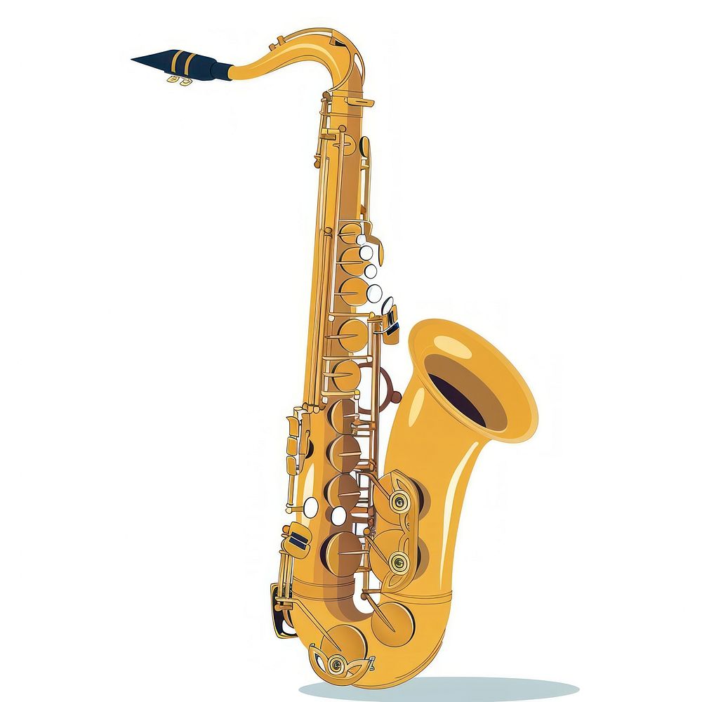 yellow Saxophone saxophone illustration instrument | Free Photo ...