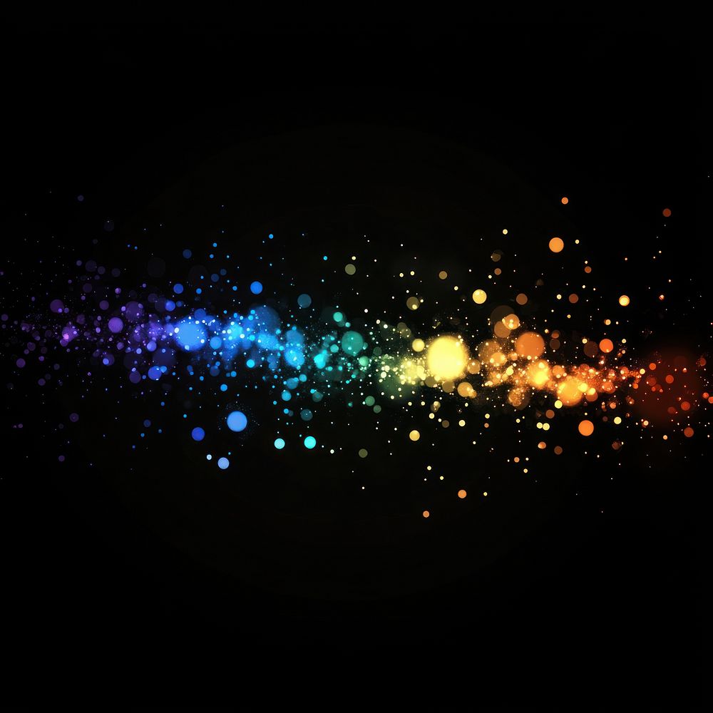 Colorful particle border effect illustration | Free Photo Illustration ...