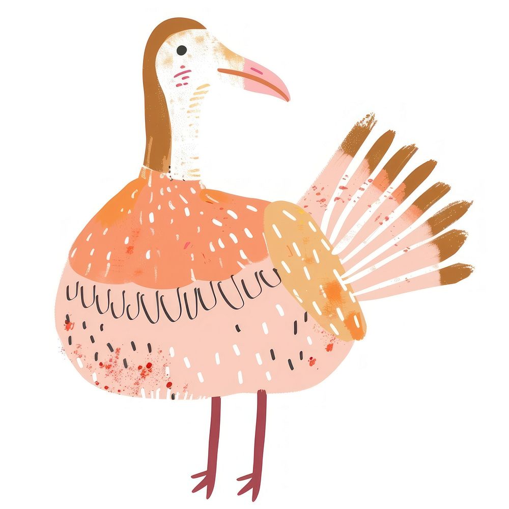 Cute Turkey illustration whimsical animal | Free Photo Illustration ...