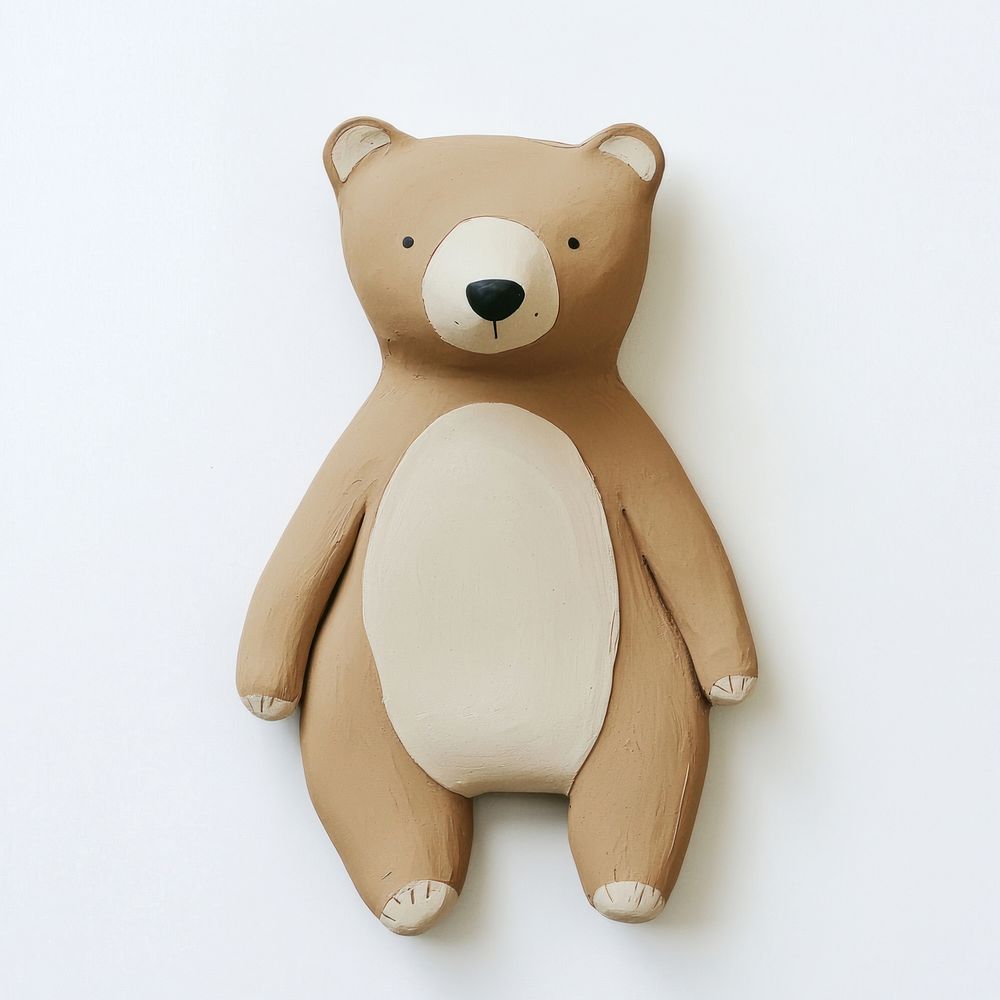 2d clay bear toy animal | Free Photo - rawpixel