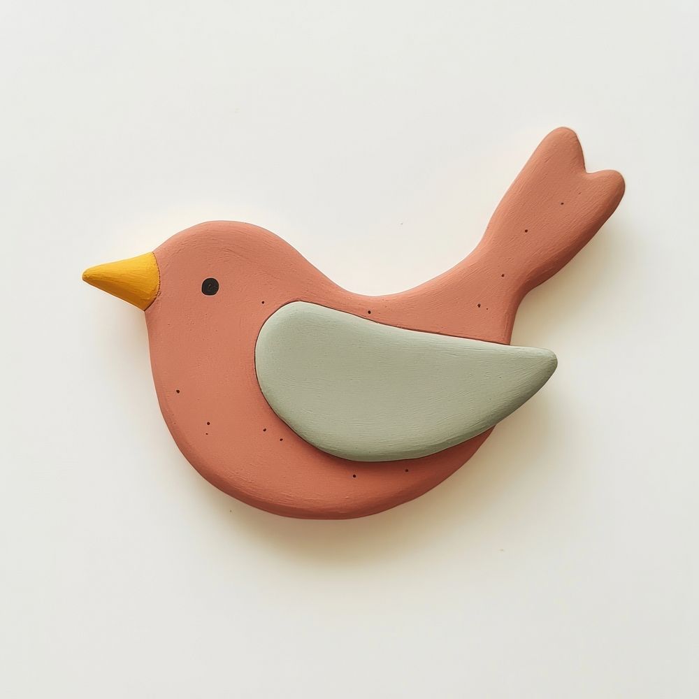 2d clay bird art toy | Free Photo - rawpixel