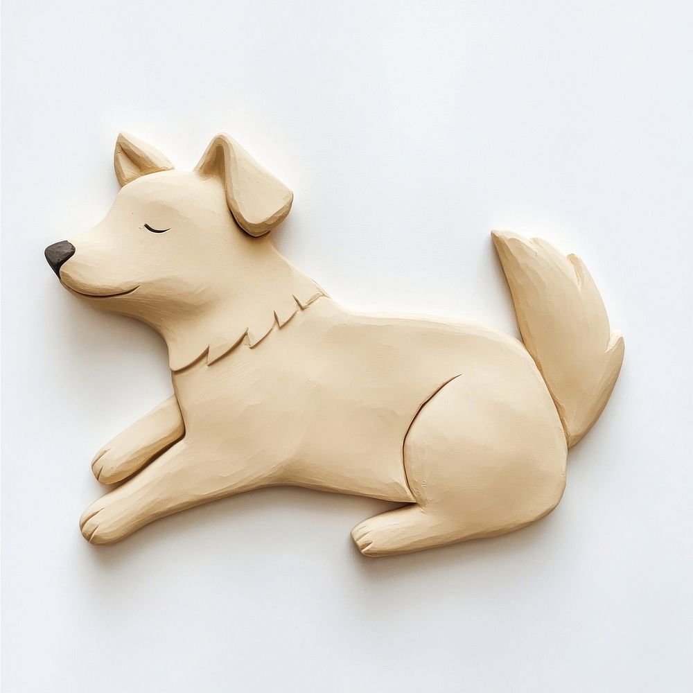 2d clay Golden Retriever dog | Free Photo - rawpixel